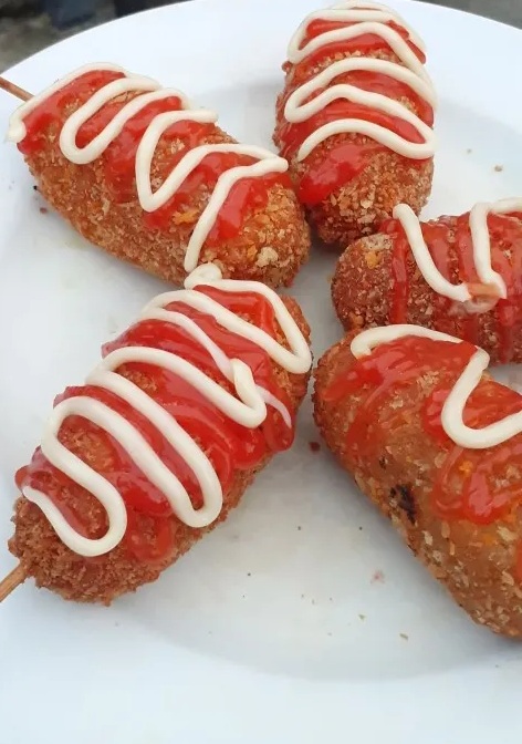 Resep Corndog Sosis Mini Takaran Sendok - Orami Recipes