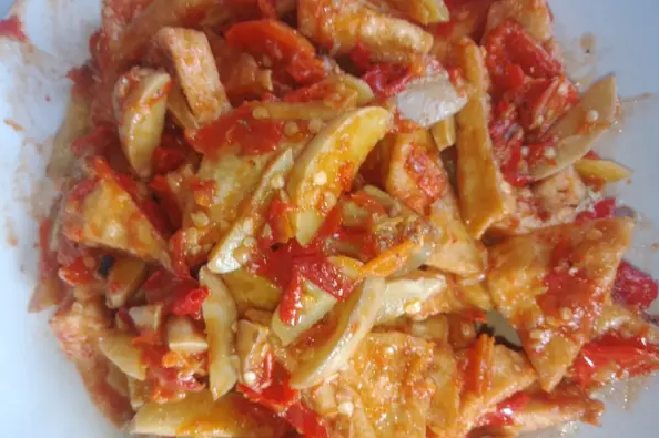 Resep Jengkol Balado Campur Tahu - Orami Recipes