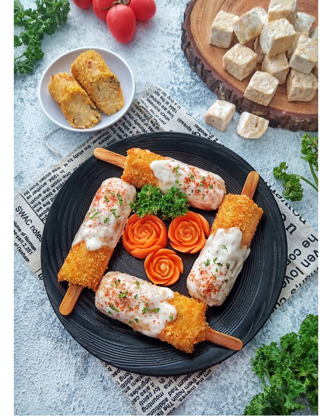 Nugget Tempe Logo Resep Nugget Tempe Mozzarella Oleh Deis Daraswati